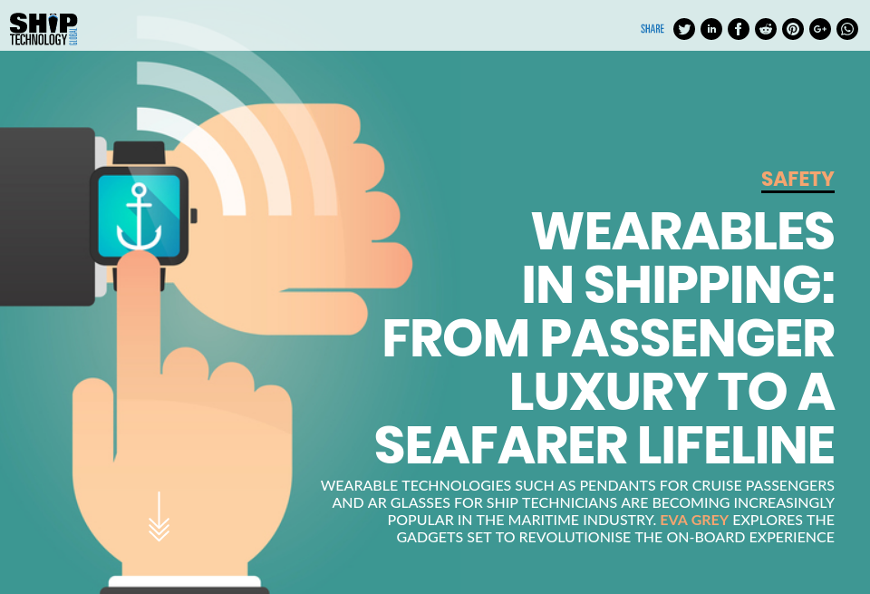 Wearables in shipping: from passenger luxury to a seafarer lifeline ...