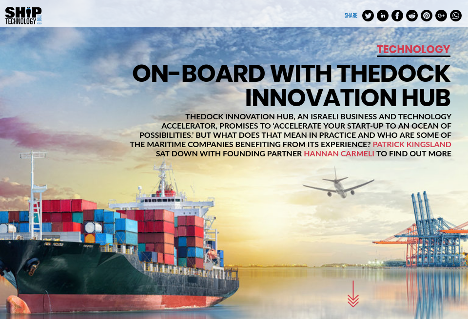 On-board with theDOCK innovation hub - Ship Technology Global | Issue ...