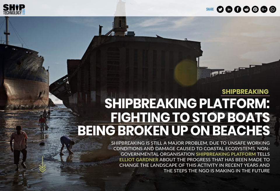Shipbreaking Platform: fighting to stop boats being broken up on ...
