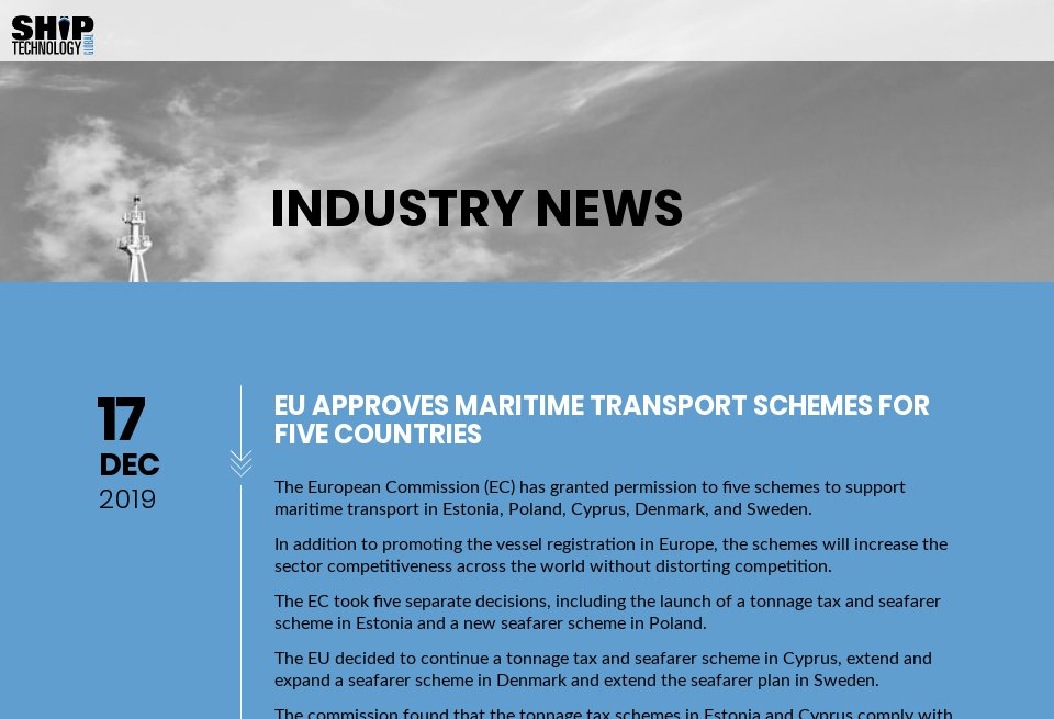 DHI Company Insight - Ship Technology Global | Issue 68 | January 2020