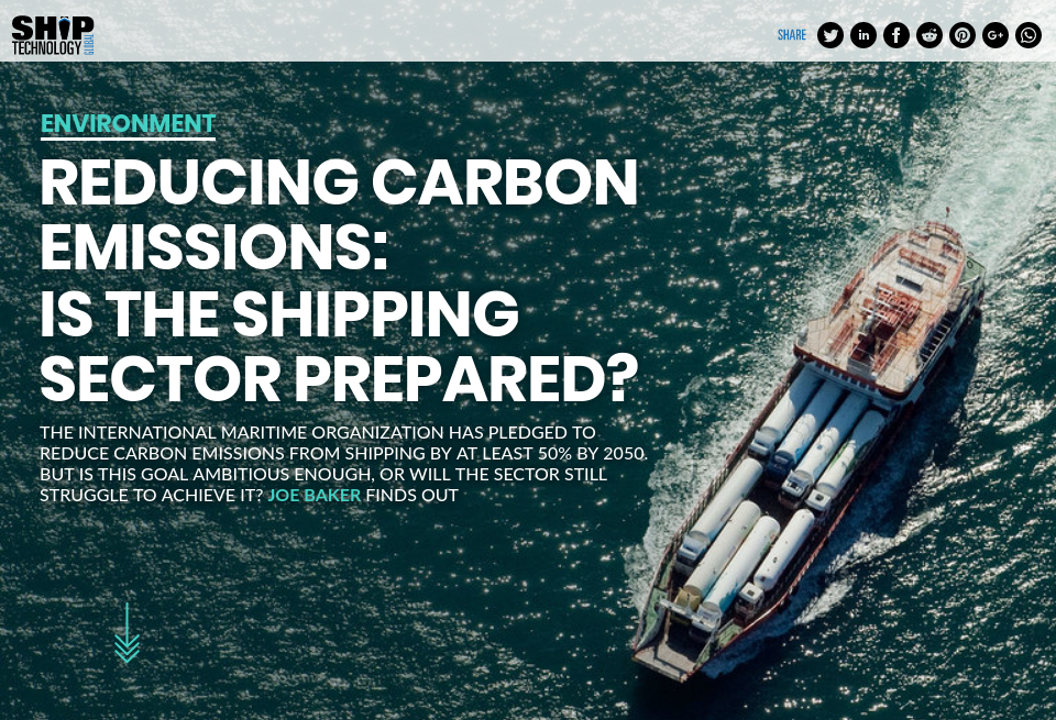 Reducing carbon emissions: is the shipping sector prepared? - Ship ...