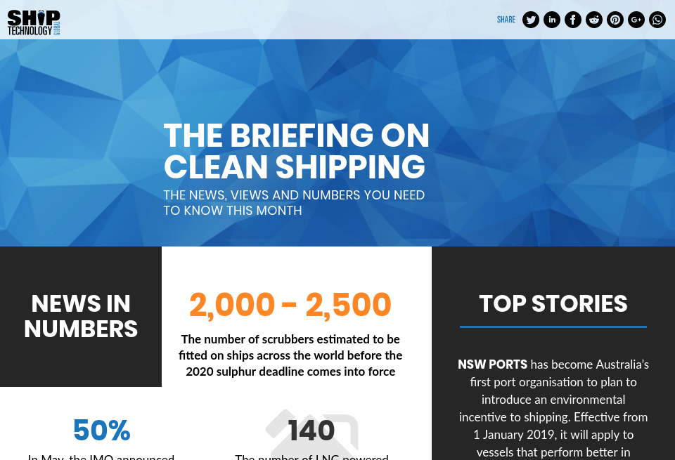 The briefing on clean shipping - Ship Technology Global | Issue 56 ...