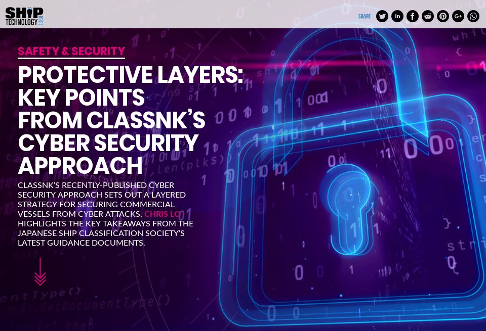 Protective layers: key points from ClassNK’s Cyber Security Approach ...