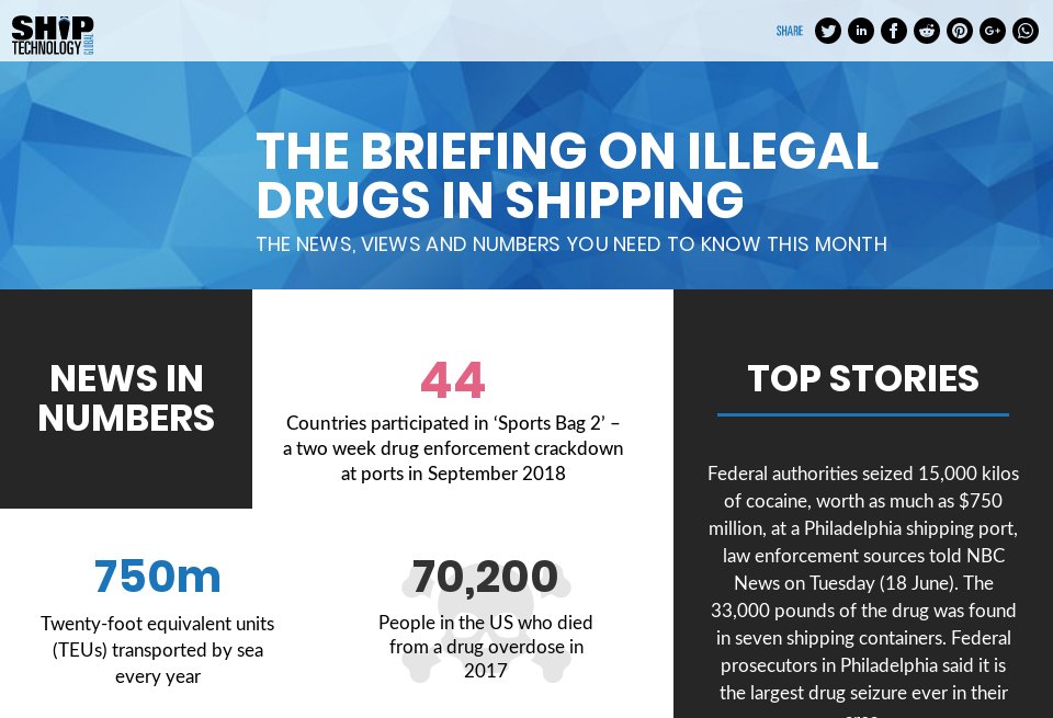 The briefing on illegal drugs in shipping - Ship Technology Global ...