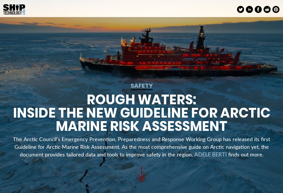 Rough waters: inside the new Guideline for Arctic Marine Risk ...