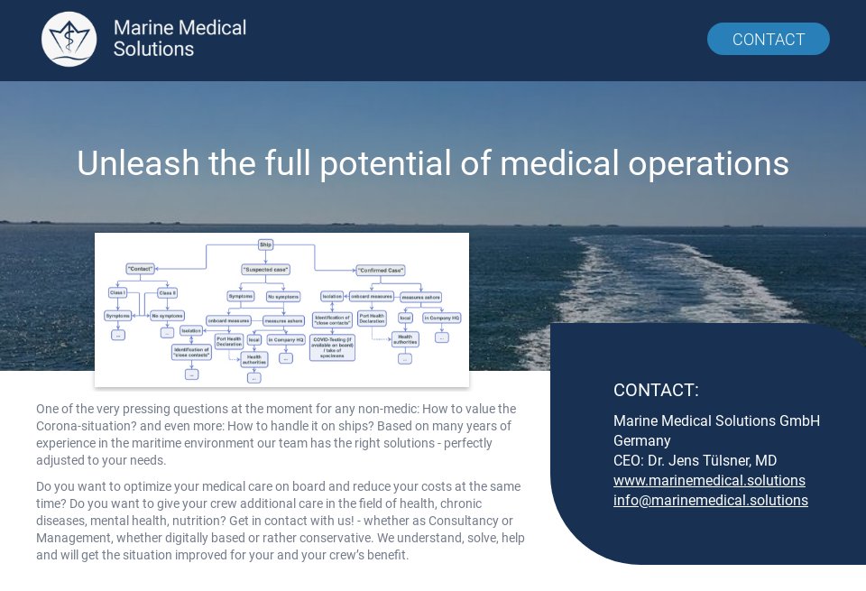 Marine Medical Solutions - Ship Technology Global | Issue 71 | July 2020