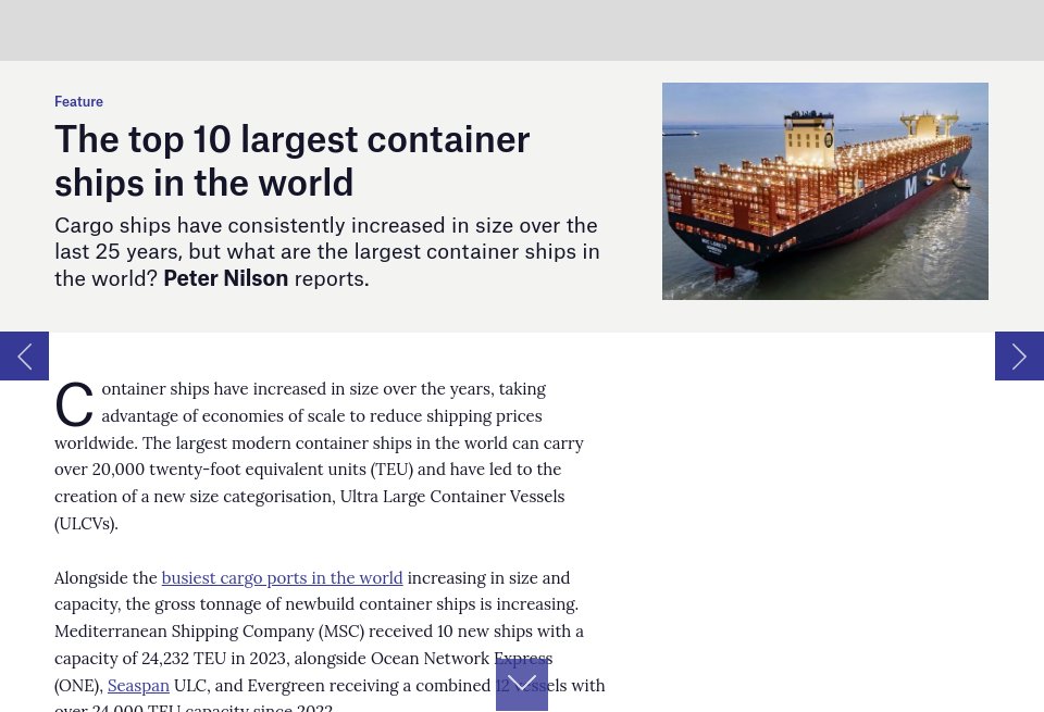 The top 10 largest container ships in the world - Ship Technology ...