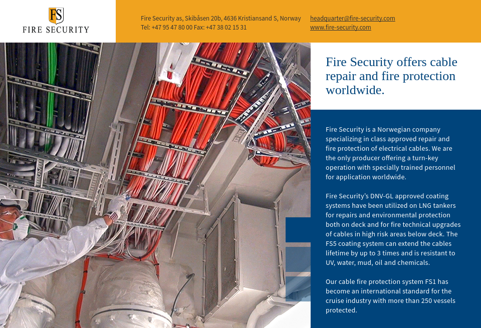 Fire Security - Ship Technology Global | Issue 63 | March 2019