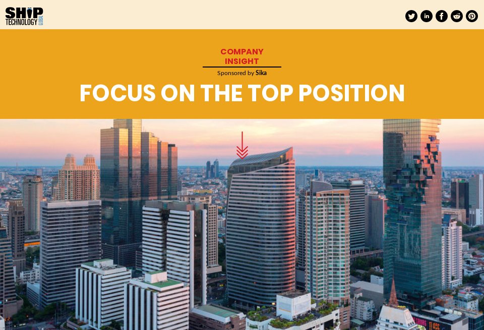 Sika Company Insight - Ship Technology Global | Issue 69 | March 2020