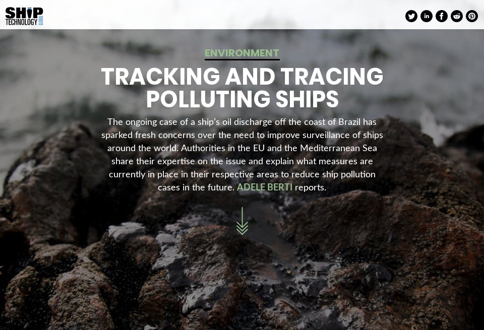 Tracking and tracing polluting ships - Ship Technology Global | Issue ...