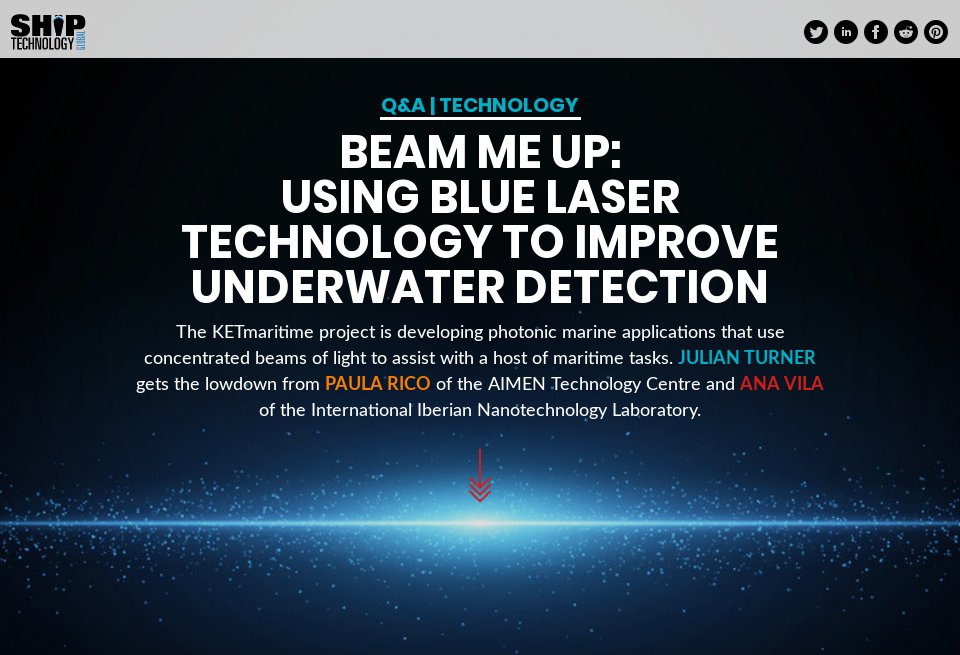 Beam me up: using blue laser technology to improve underwater detection ...