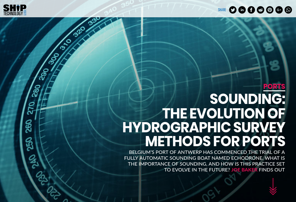 Sounding: the evolution of hydrographic survey methods for ports - Ship ...