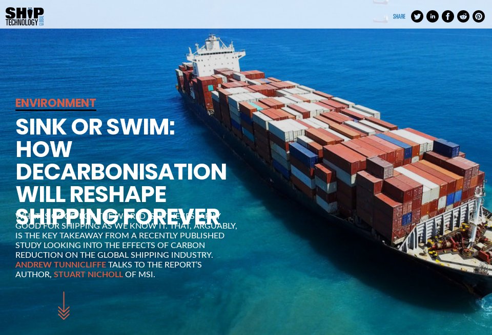 Sink or swim: how decarbonisation will reshape shipping forever - Ship ...