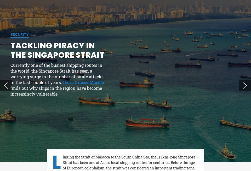 Tackling piracy in the Singapore Strait - Ship Technology Global ...