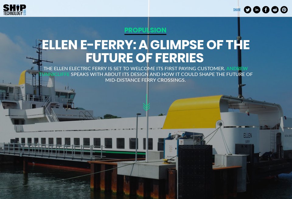 Ellen E-Ferry: a glimpse of the future of ferries - Ship Technology ...