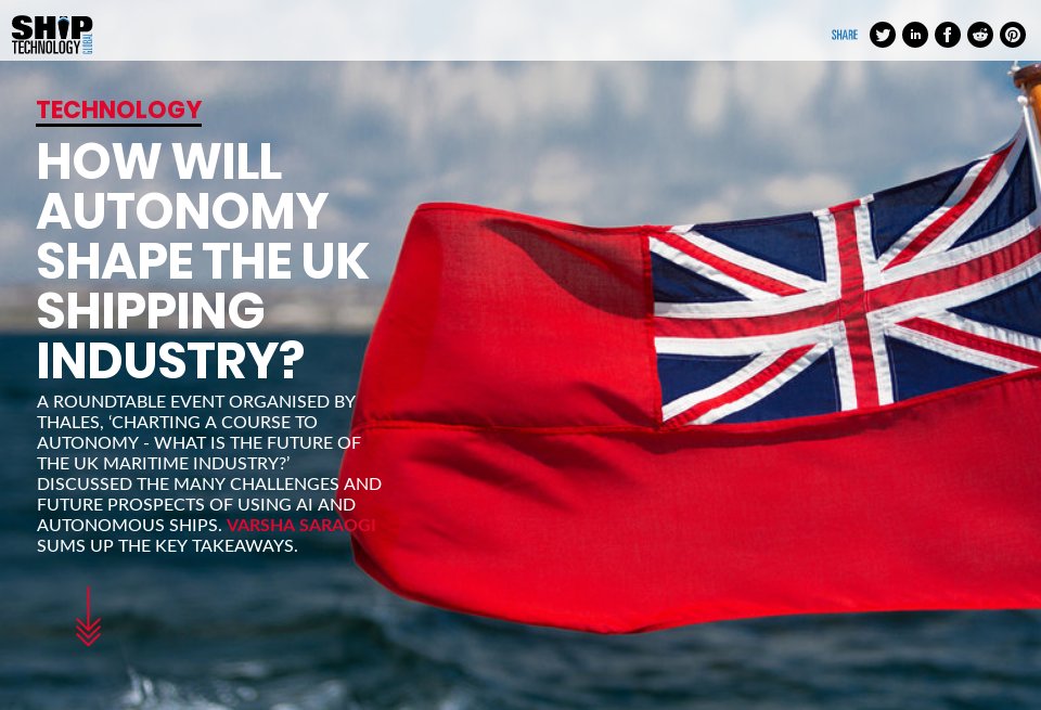 How will autonomy shape the UK shipping industry? - Ship Technology ...