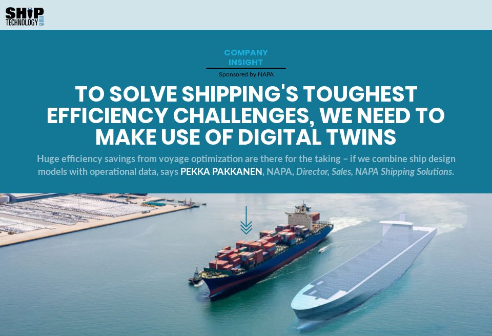 NAPA Company Insight - Ship Technology Global | Issue 72 | September 2020