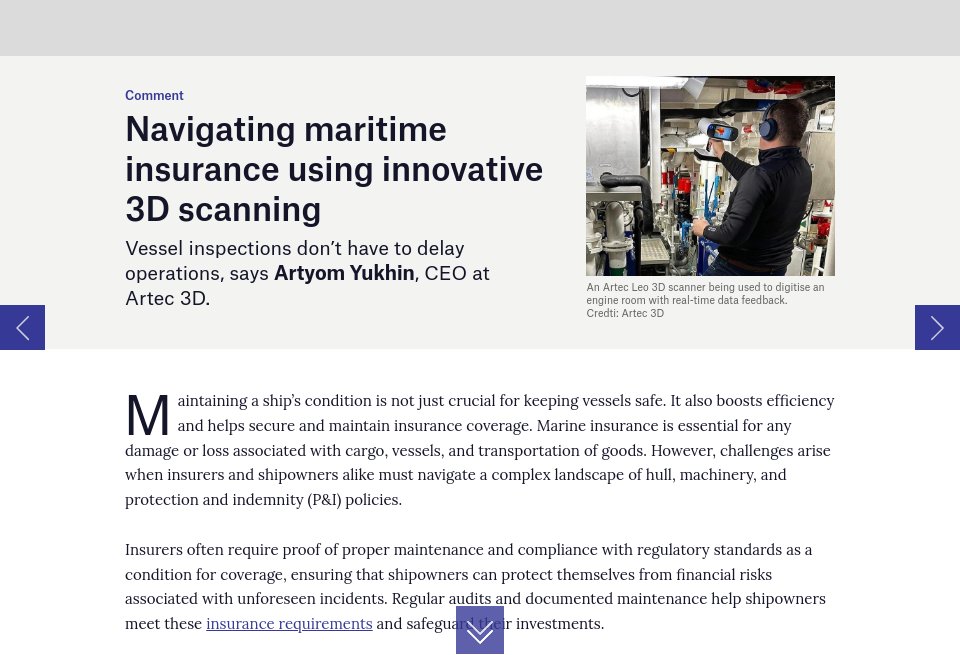 Navigating maritime insurance using innovative 3D scanning - Ship ...