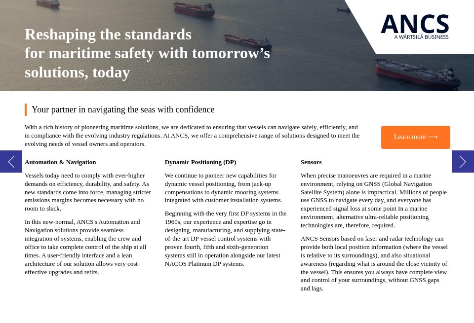 Wärtsilä ANCS - Ship Technology Global | Issue 91 | September 2024